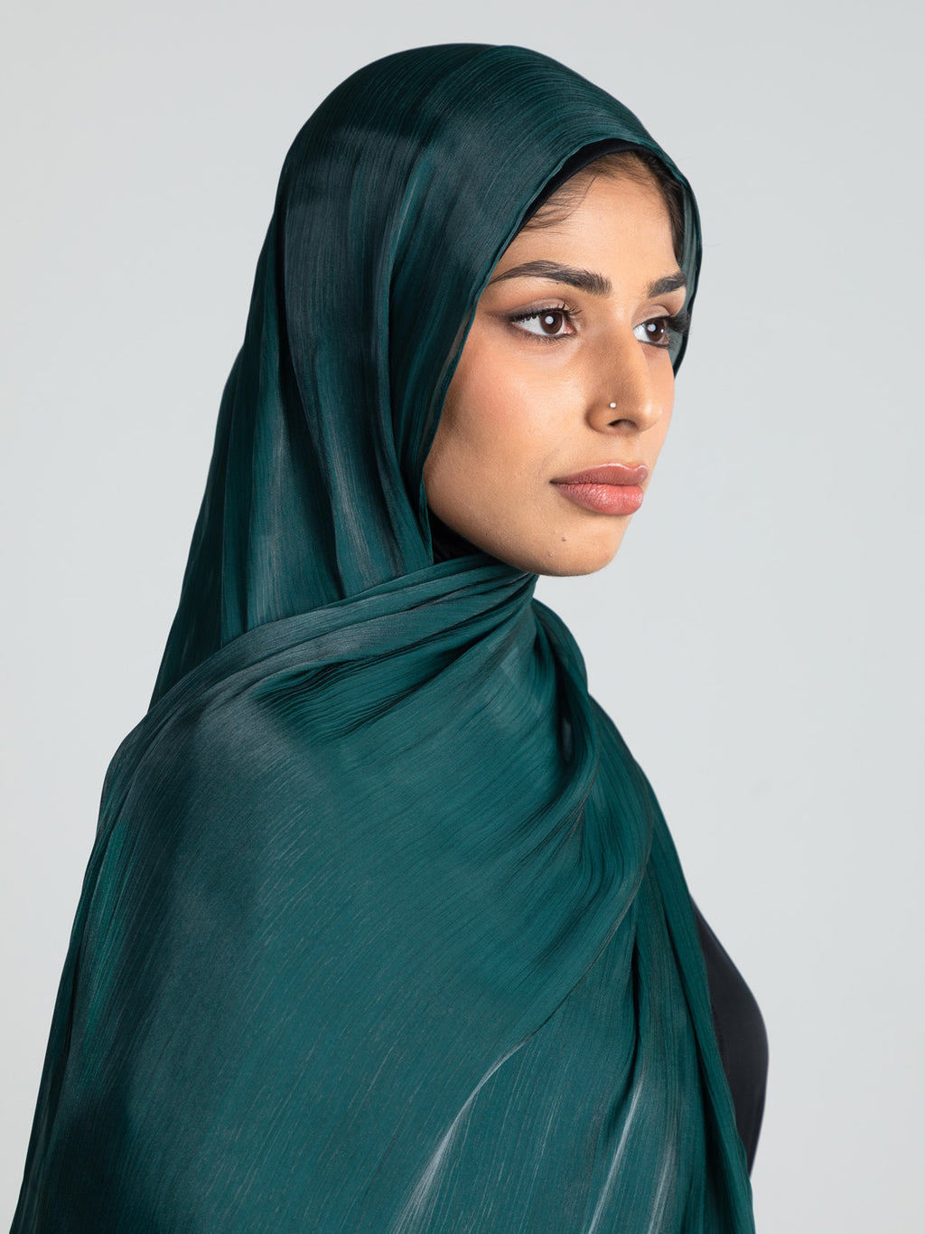 Emerald Grace - Luxury Satin Hijab – Aayla Hijabs
