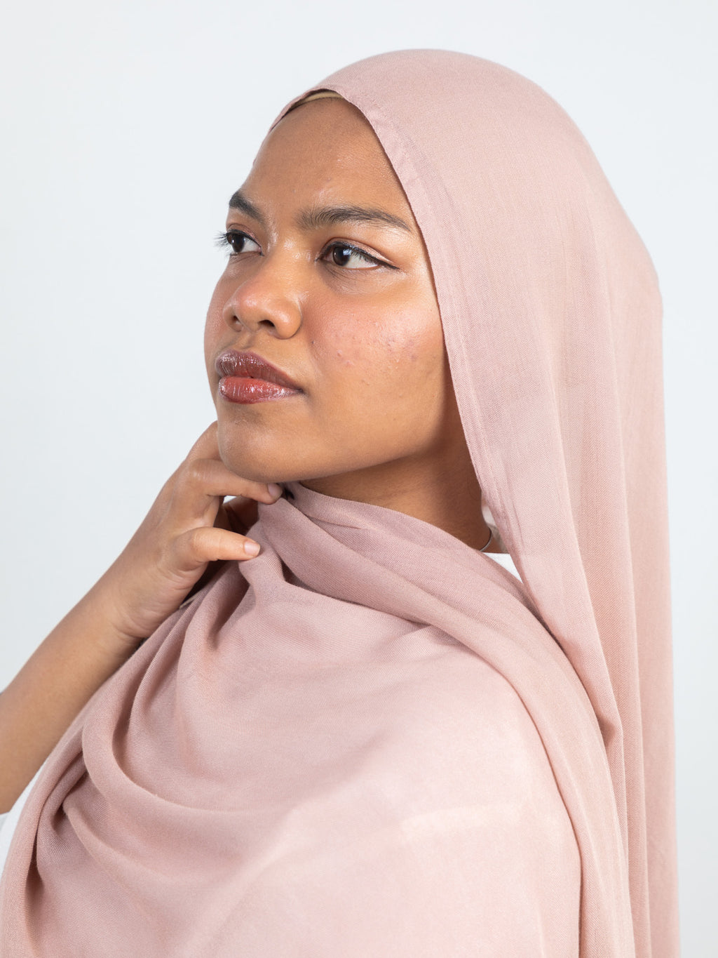 Blush Pink - Modal Hijab – Aayla Hijabs