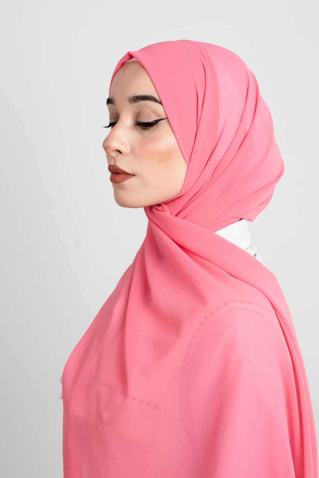 Hot Pink - Premium Chiffon – Aayla Hijabs