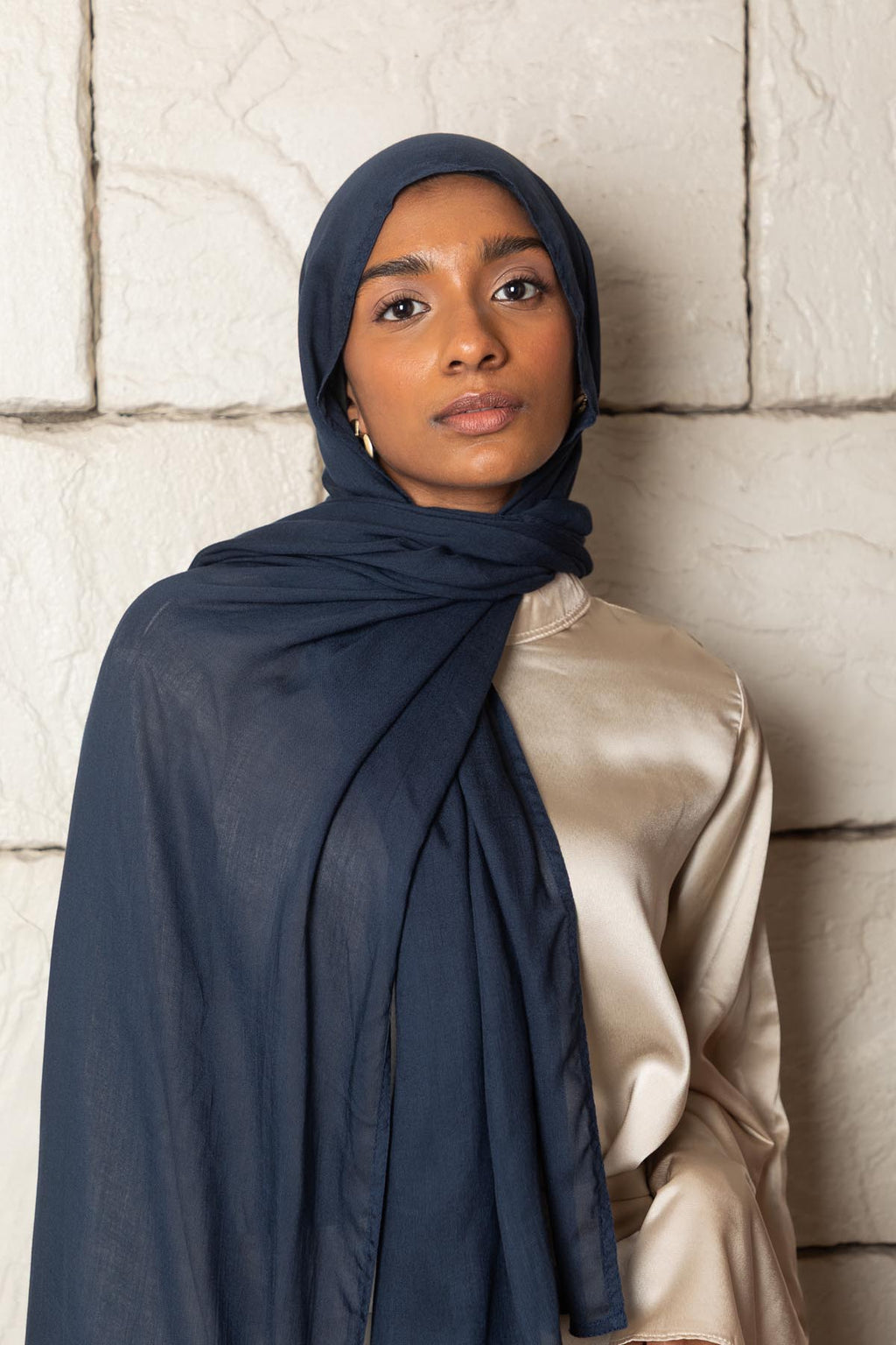 Denim Blue - Modal Hijab – Aayla Hijabs